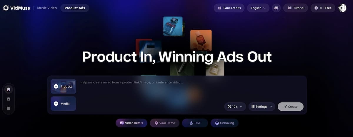VidMuse AI Facebook Ad Generator: Create Video Ads Faster